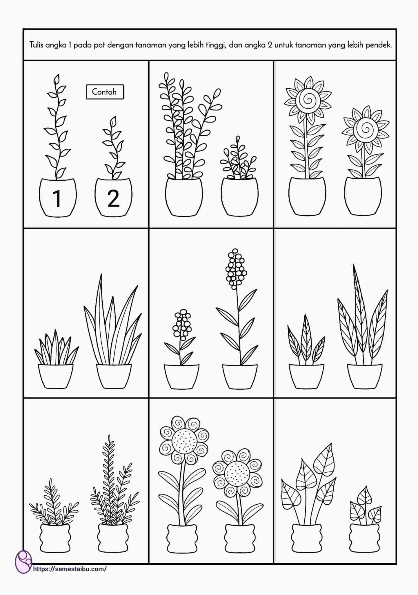 Kumpulan Lembar Kerja PAUD/TK Tema Tanaman Sayuran