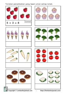 21 Lembar Kerja Calistung TK/PAUD Lengkap
