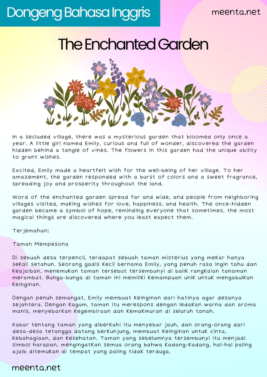 5 Cerita Dongeng Bahasa Inggris Untuk Anak Beserta Artinya